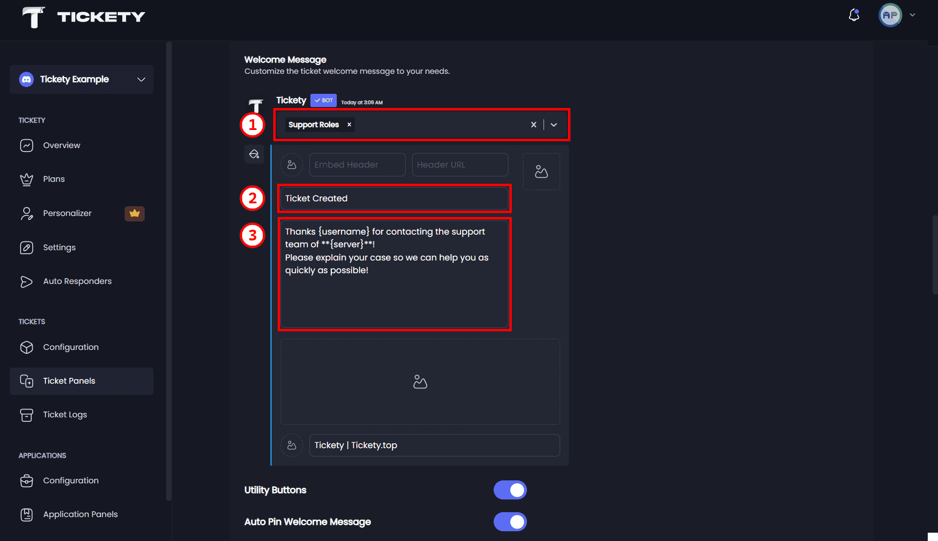 Tickety Documentation | A Comprehensive Guide to Ticket Panels